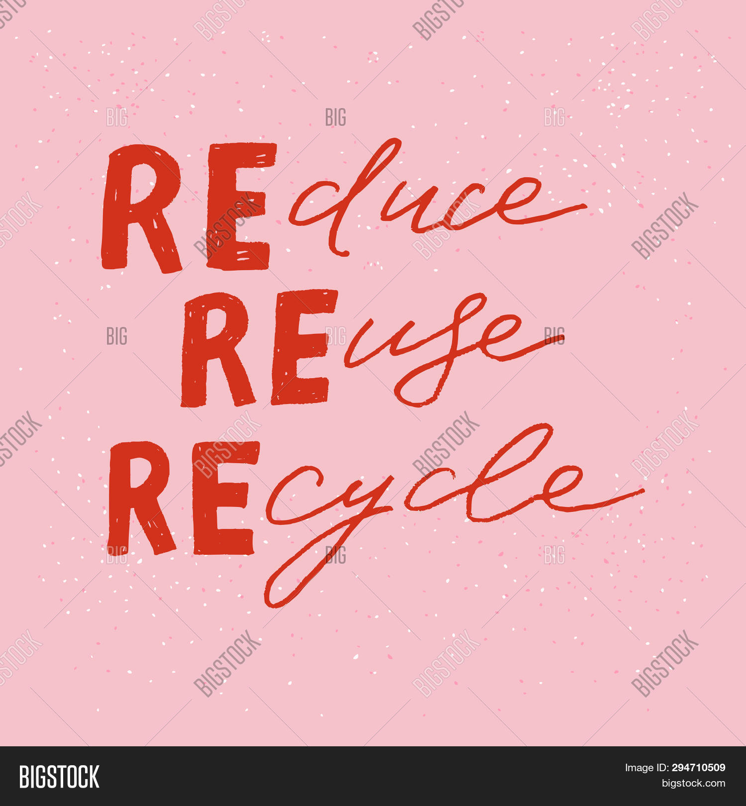 Vector y foto Reduce Reuse (prueba gratis) | Bigstock