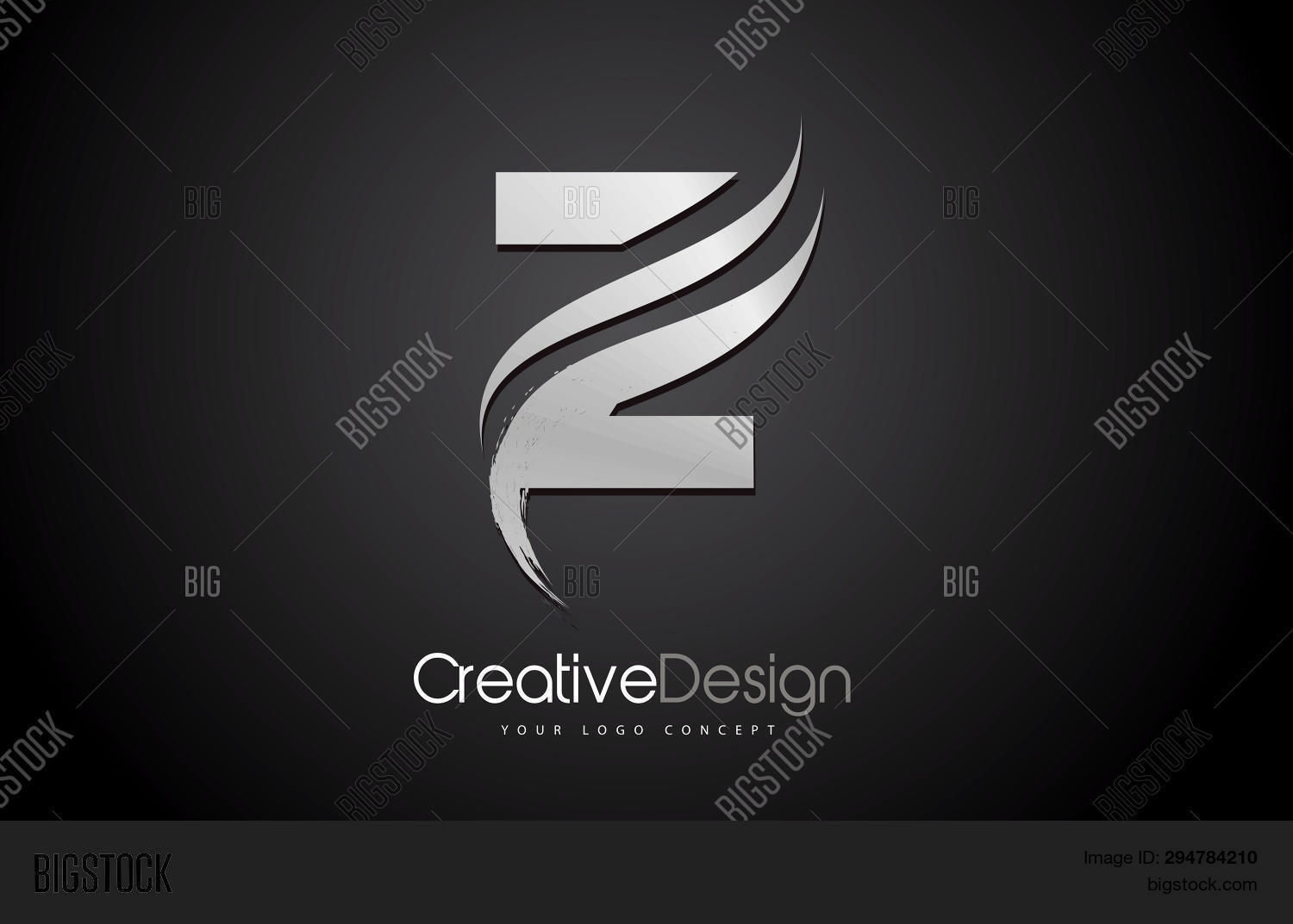 Silver Metal Z Letter Vector & Photo (Free Trial) | Bigstock