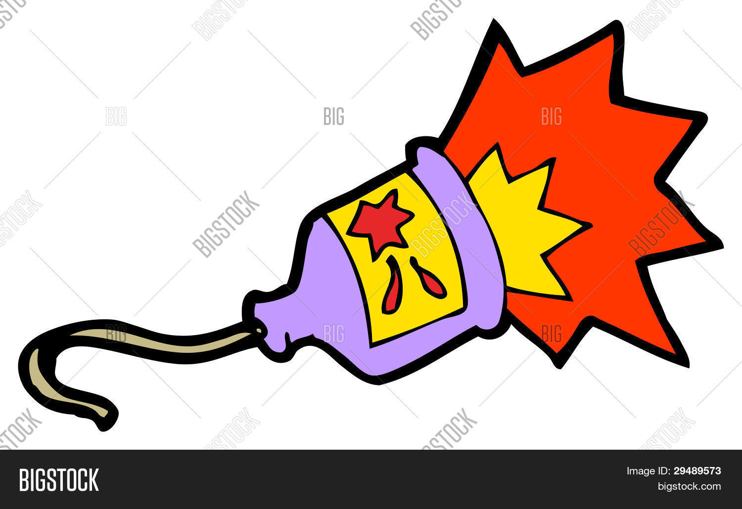 Party Popper Cartoon ( Image & Photo (Free Trial) | Bigstock