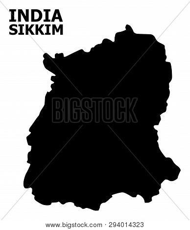 Vector Map Sikkim Vector & Photo (Free Trial) | Bigstock