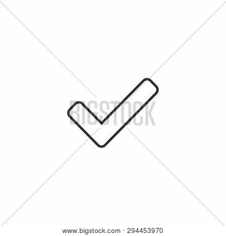 Linear Check Icon. Vector & Photo (Free Trial) | Bigstock