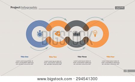 Cycle Diagram With Four Elements. Circular Infographics, Process Chart ...