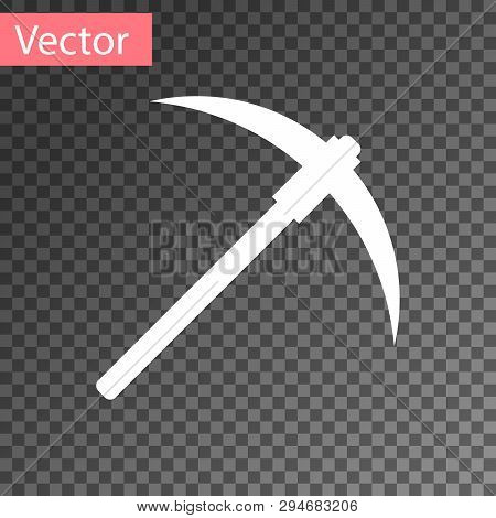 White Pickaxe Icon Vector & Photo (Free Trial) | Bigstock
