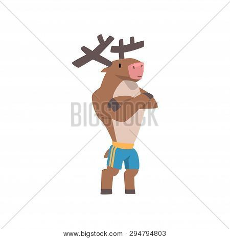 Muscular Elk Athlete Vector & Photo (Free Trial) | Bigstock