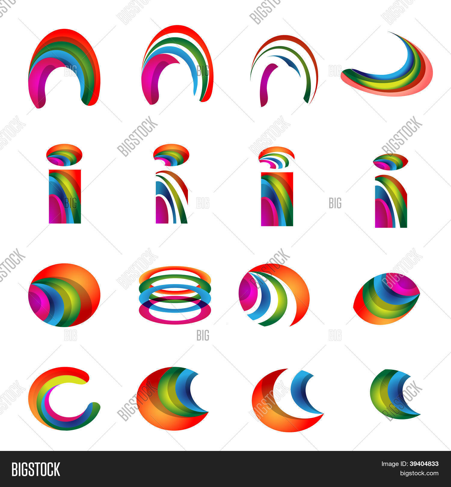 Alphabet Vibrant Logo Vector & Photo (Free Trial) | Bigstock