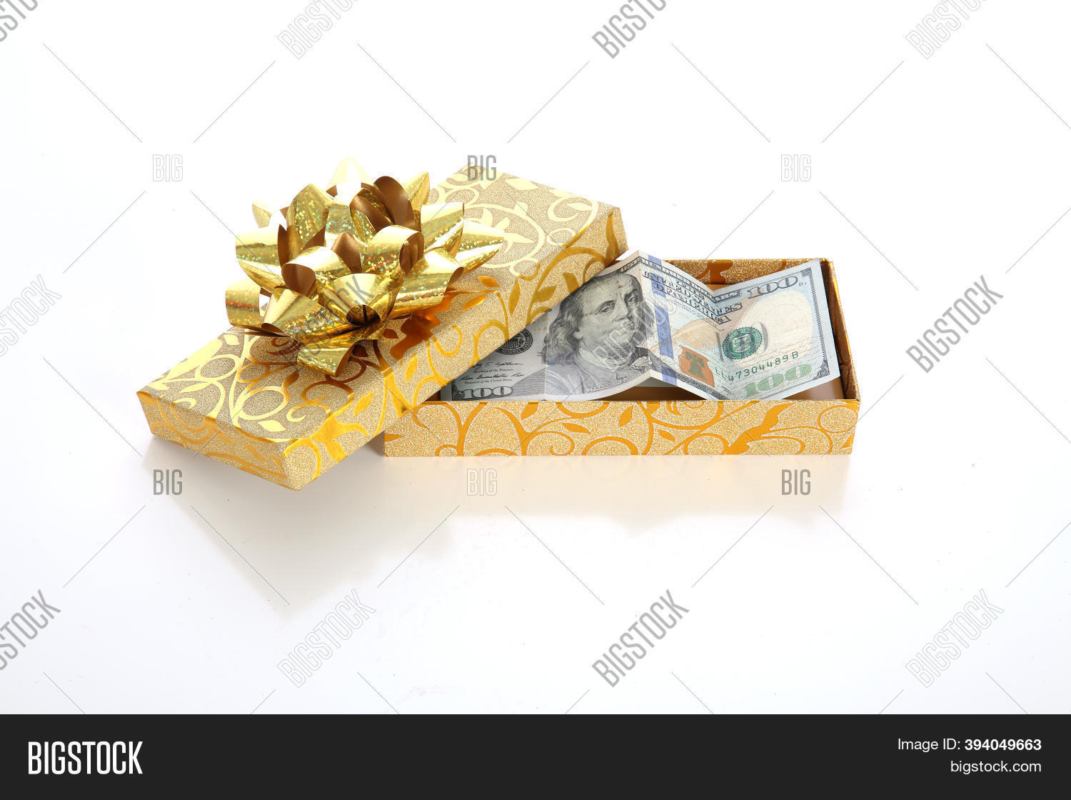 Gift Money. Gold Gift Image & Photo (Free Trial) | Bigstock
