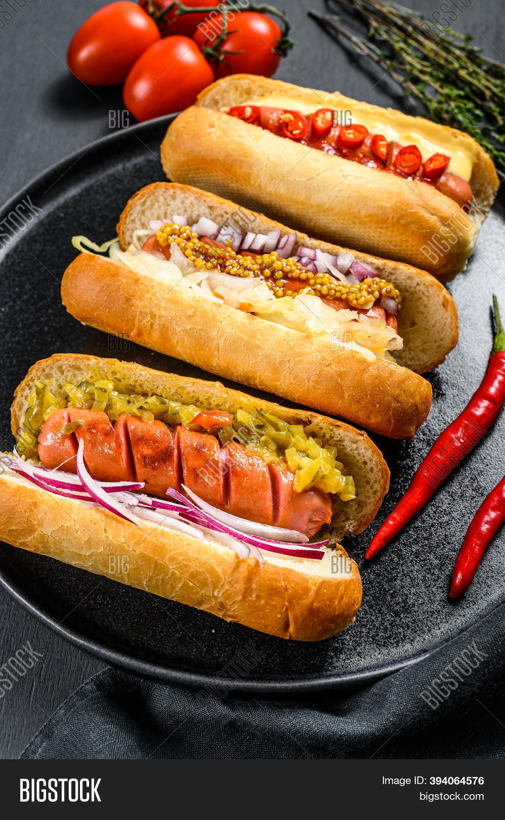 Hot Dogs Fully Loaded Image & Photo (Free Trial) | Bigstock