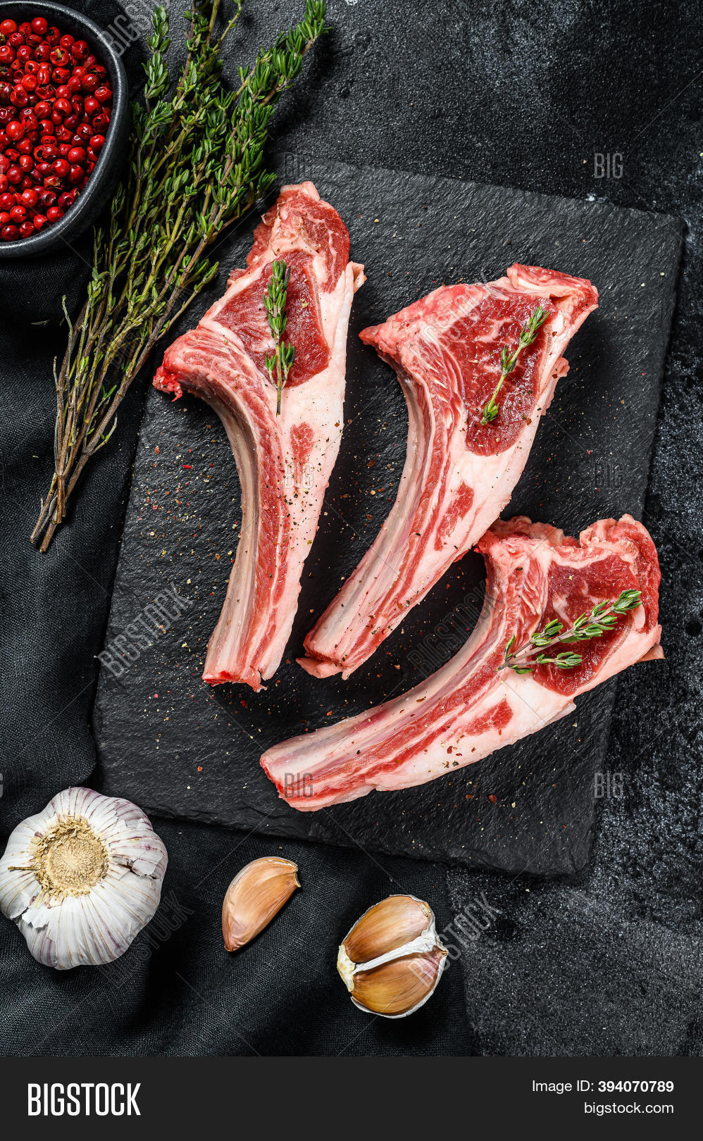 Raw Lamb Chops, Rack Image & Photo (Free Trial) | Bigstock