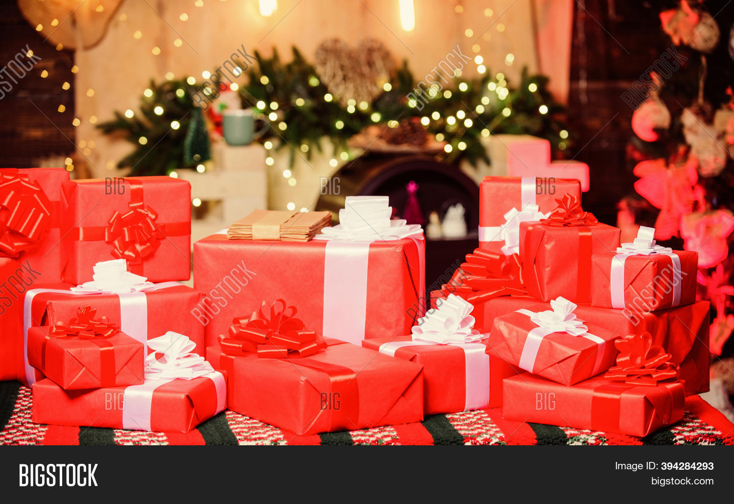 Red Packages. Wrapping Image & Photo (Free Trial) | Bigstock