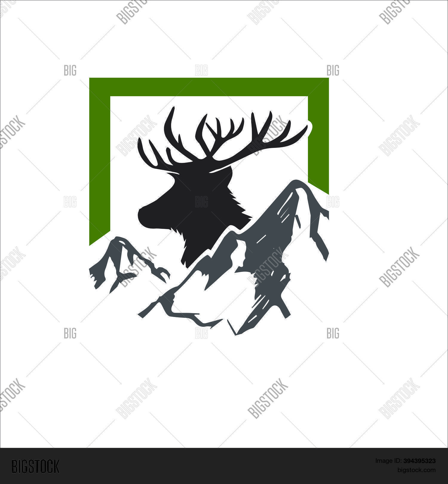 Elk Logo Design Icon Vector & Photo (Free Trial) | Bigstock