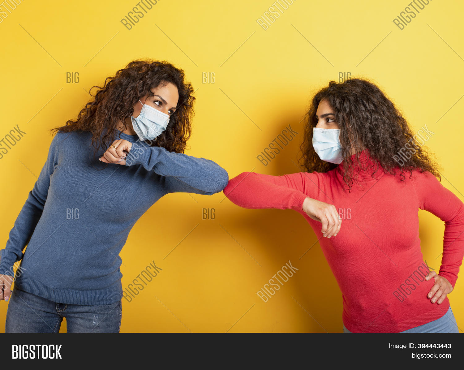 Friends Greet Each Image & Photo (Free Trial) | Bigstock