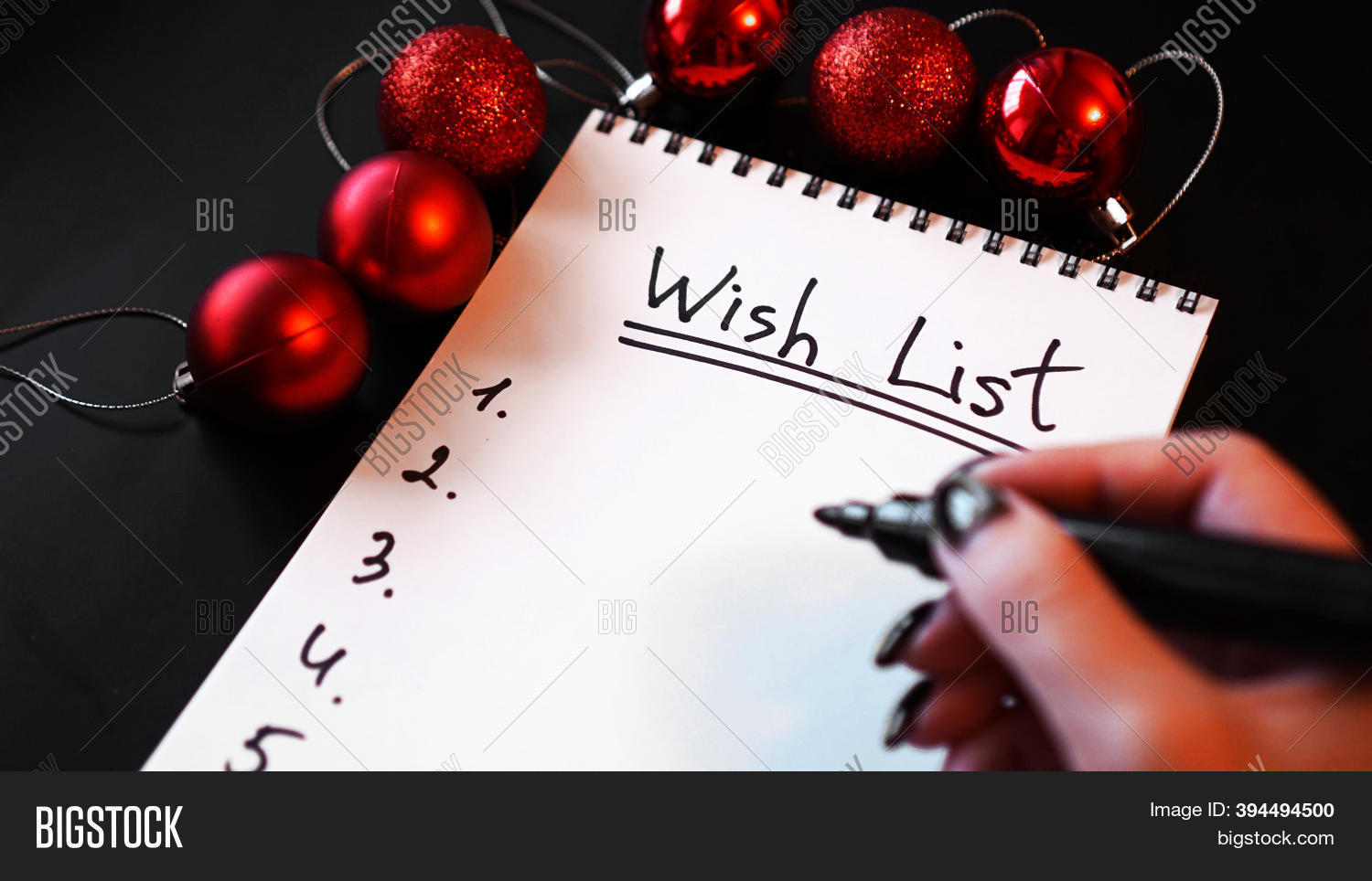 Woman Writing Her Wish Image & Photo (Free Trial) | Bigstock