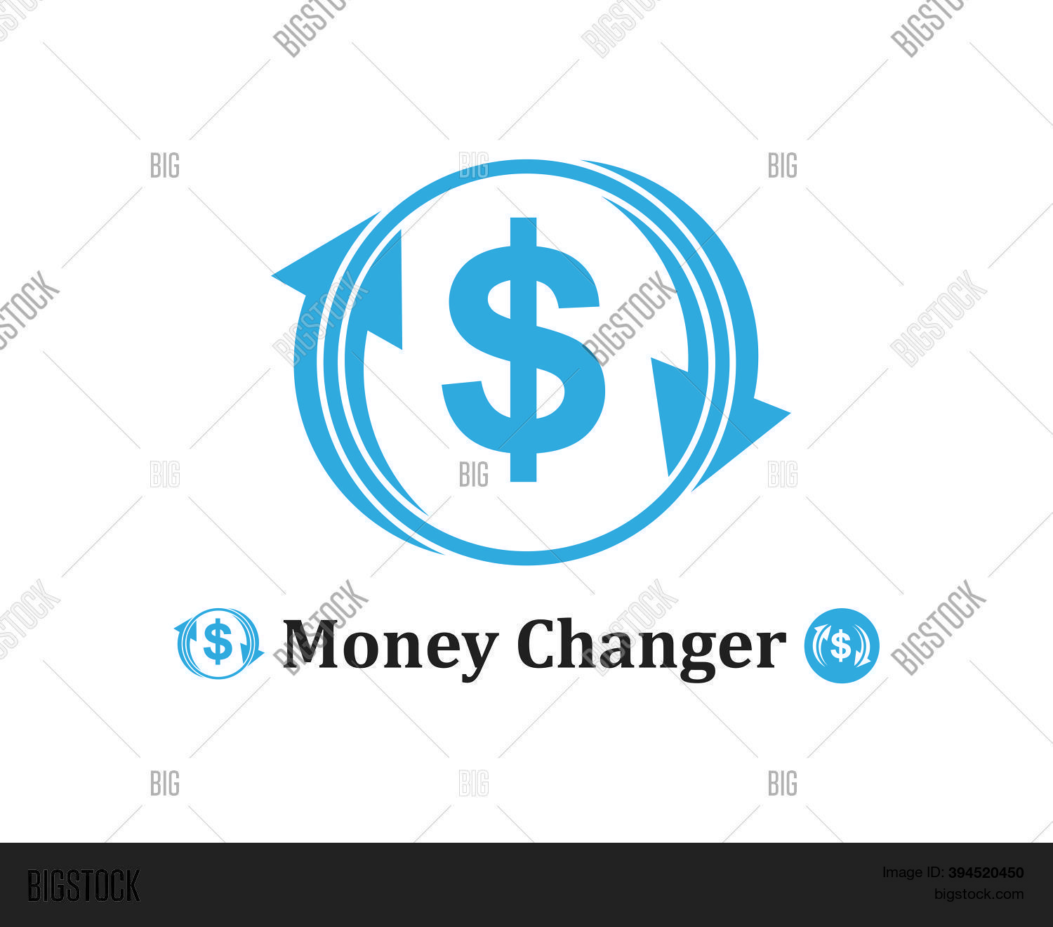 Money Changer Logo Vector & Photo (Free Trial) | Bigstock
