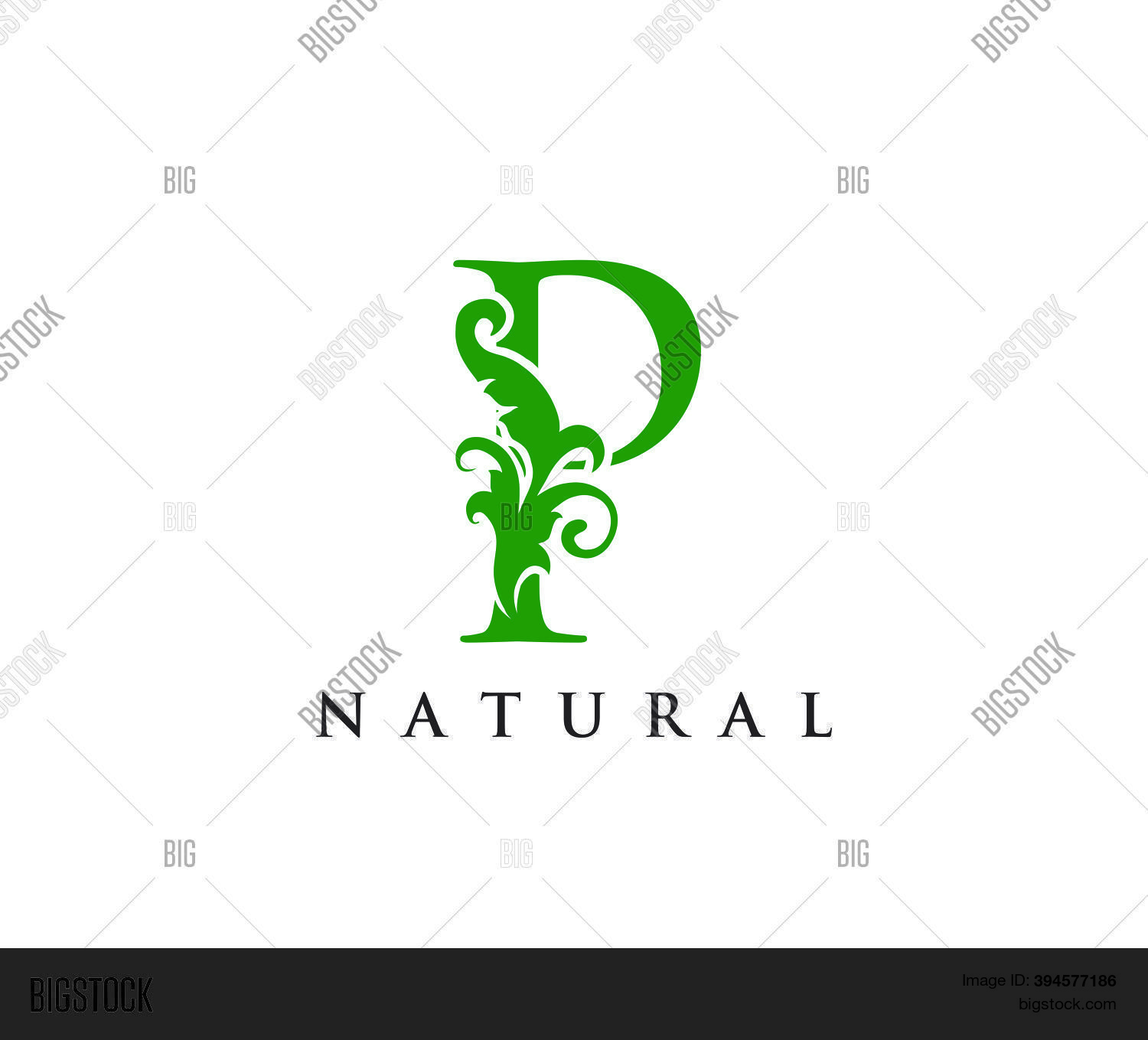 Green P Letter Logo. Vector & Photo (Free Trial) | Bigstock
