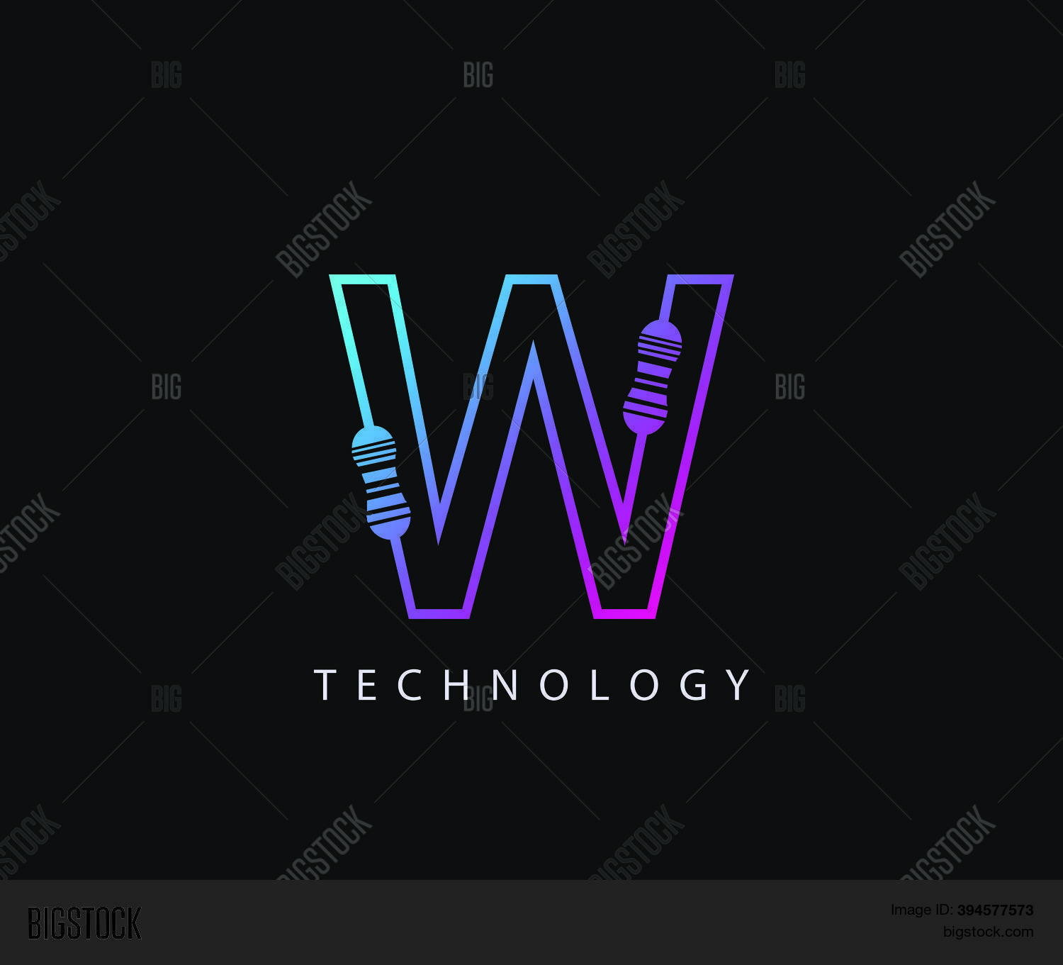 Electrical W Letter Vector & Photo (Free Trial) | Bigstock