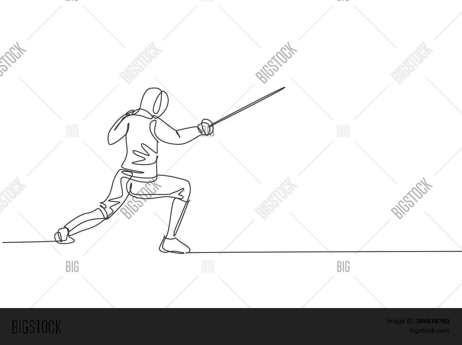 Single Continuous Vector & Photo (Free Trial) | Bigstock