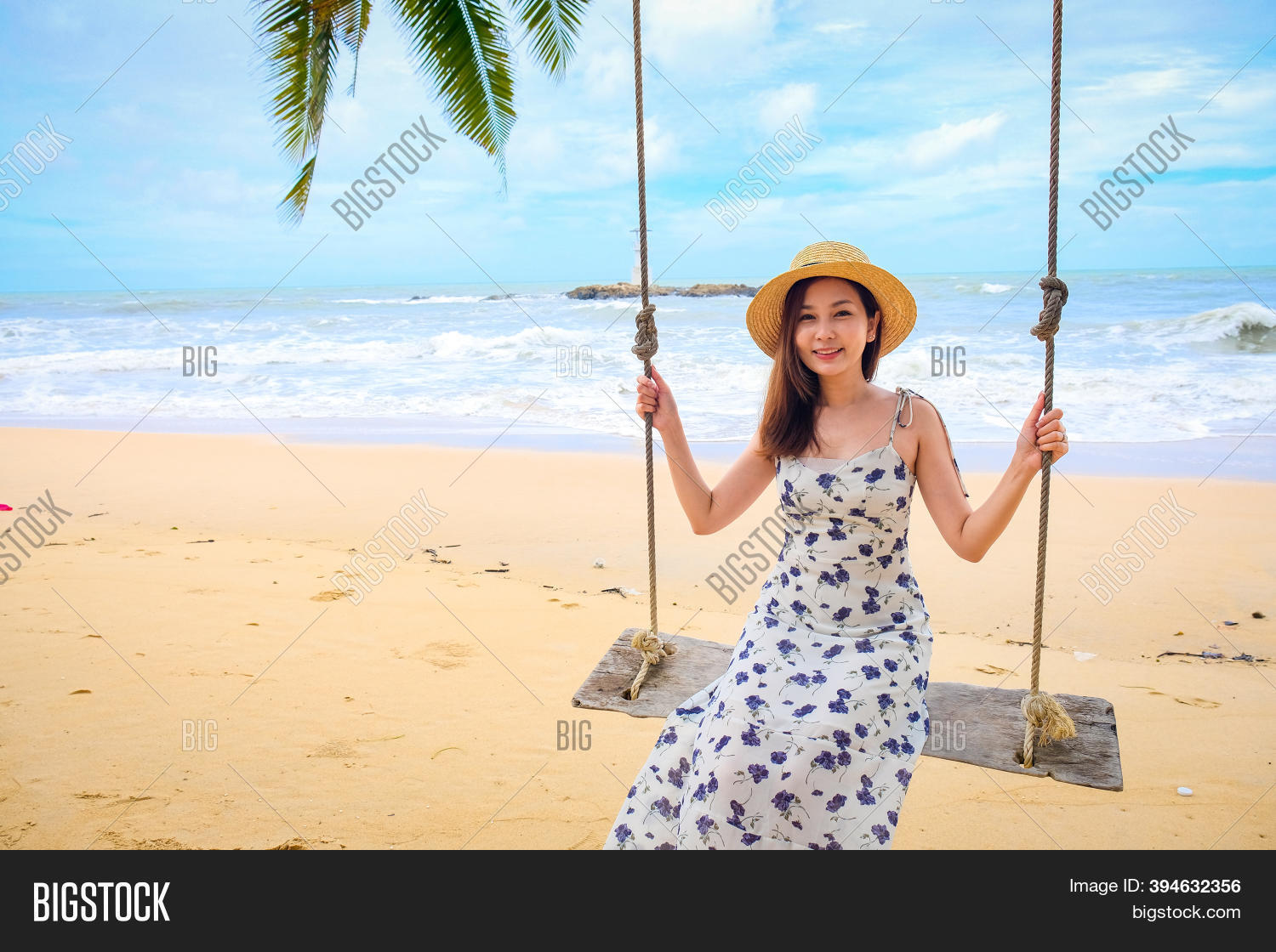 Pretty Girl On Swing Image & Photo (Free Trial) | Bigstock