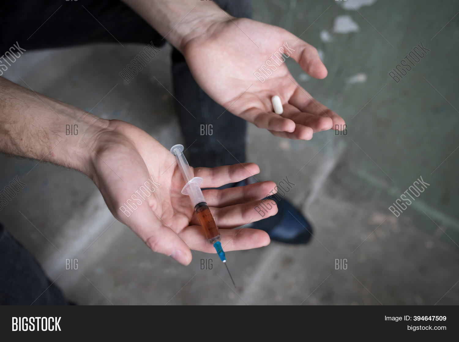Syringe Tablet Hands Image & Photo (Free Trial) | Bigstock
