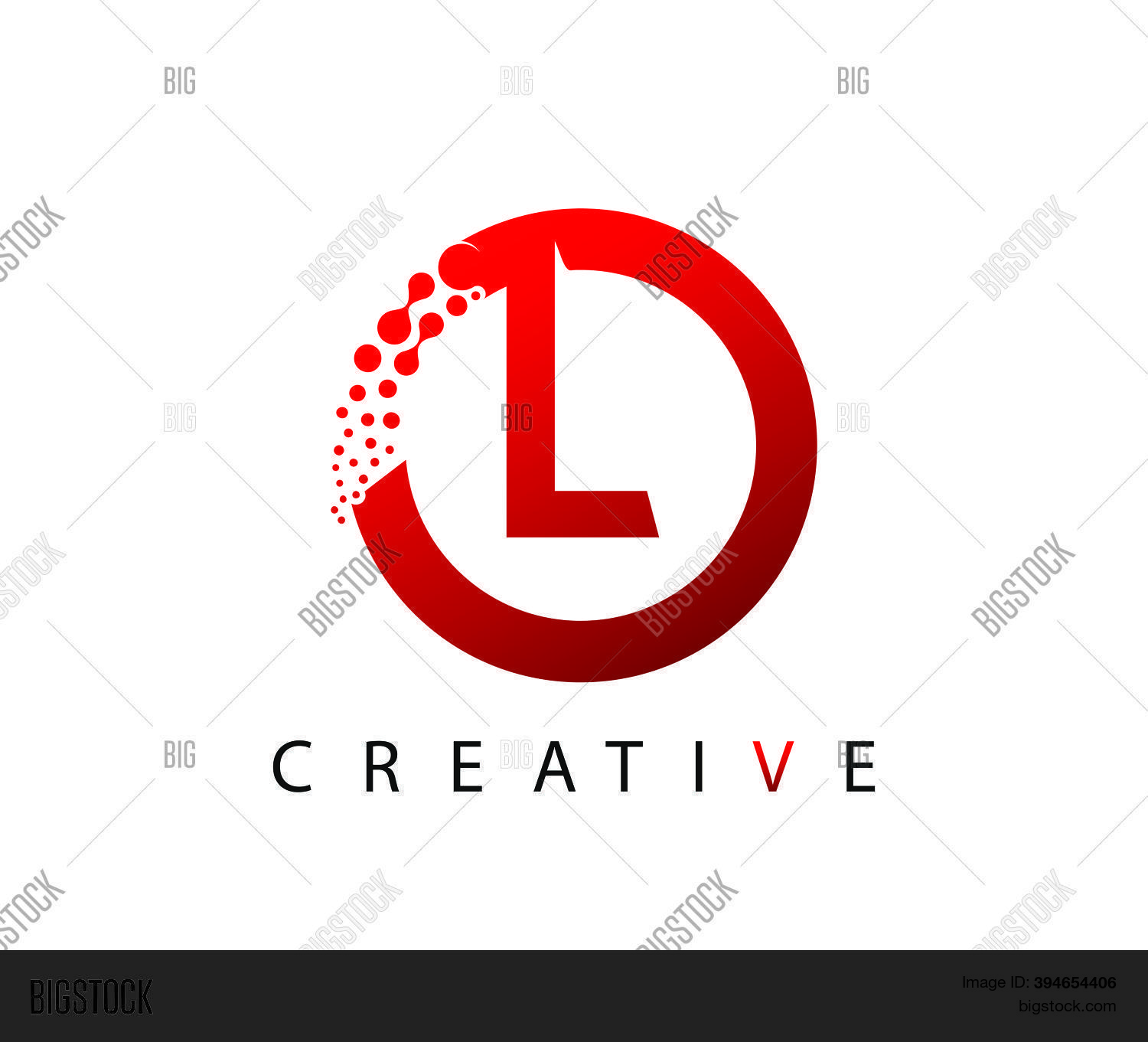 Circle L Letter Vector & Photo (Free Trial) | Bigstock