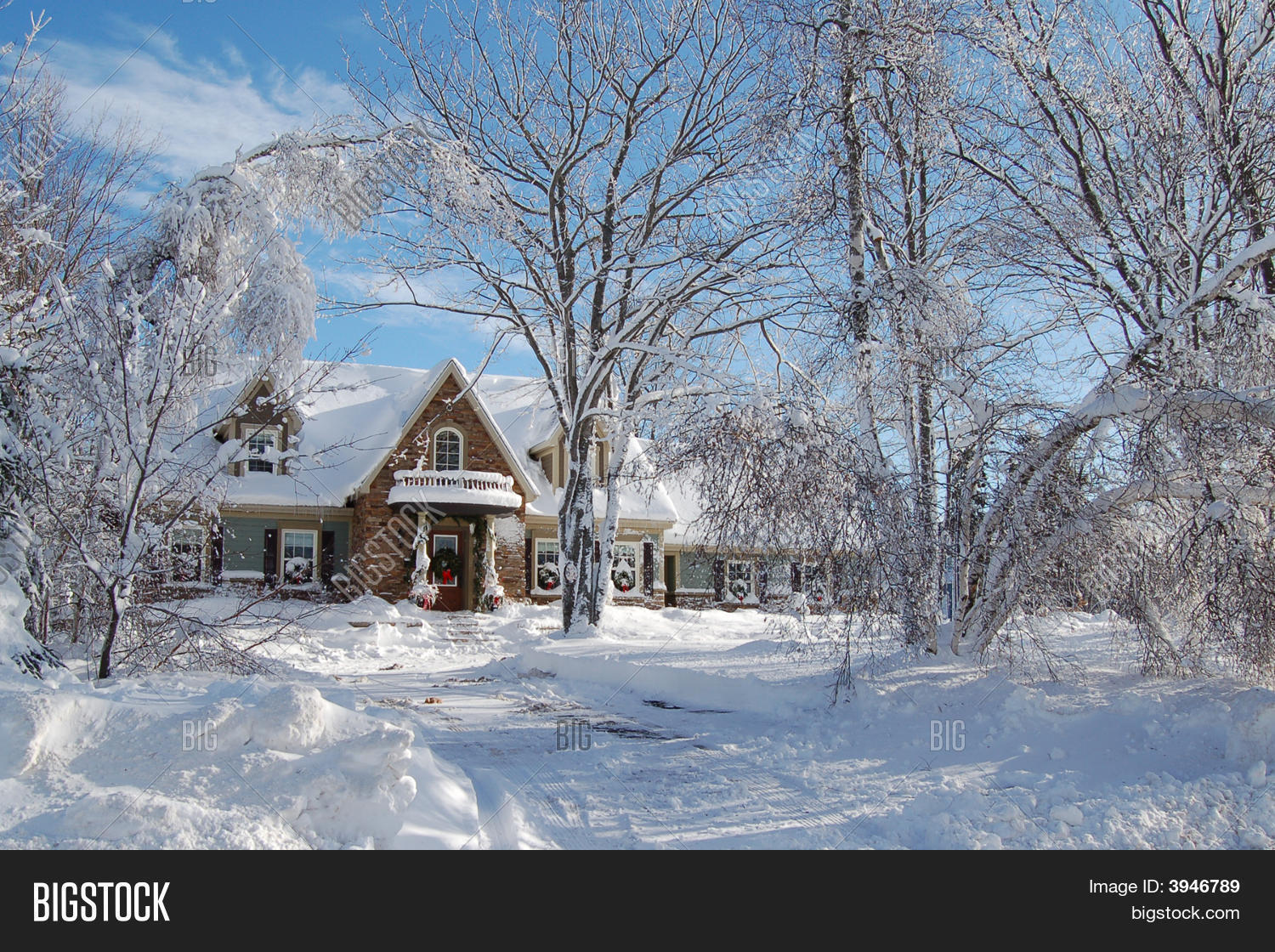 Cottage Winter Image & Photo (Free Trial) | Bigstock