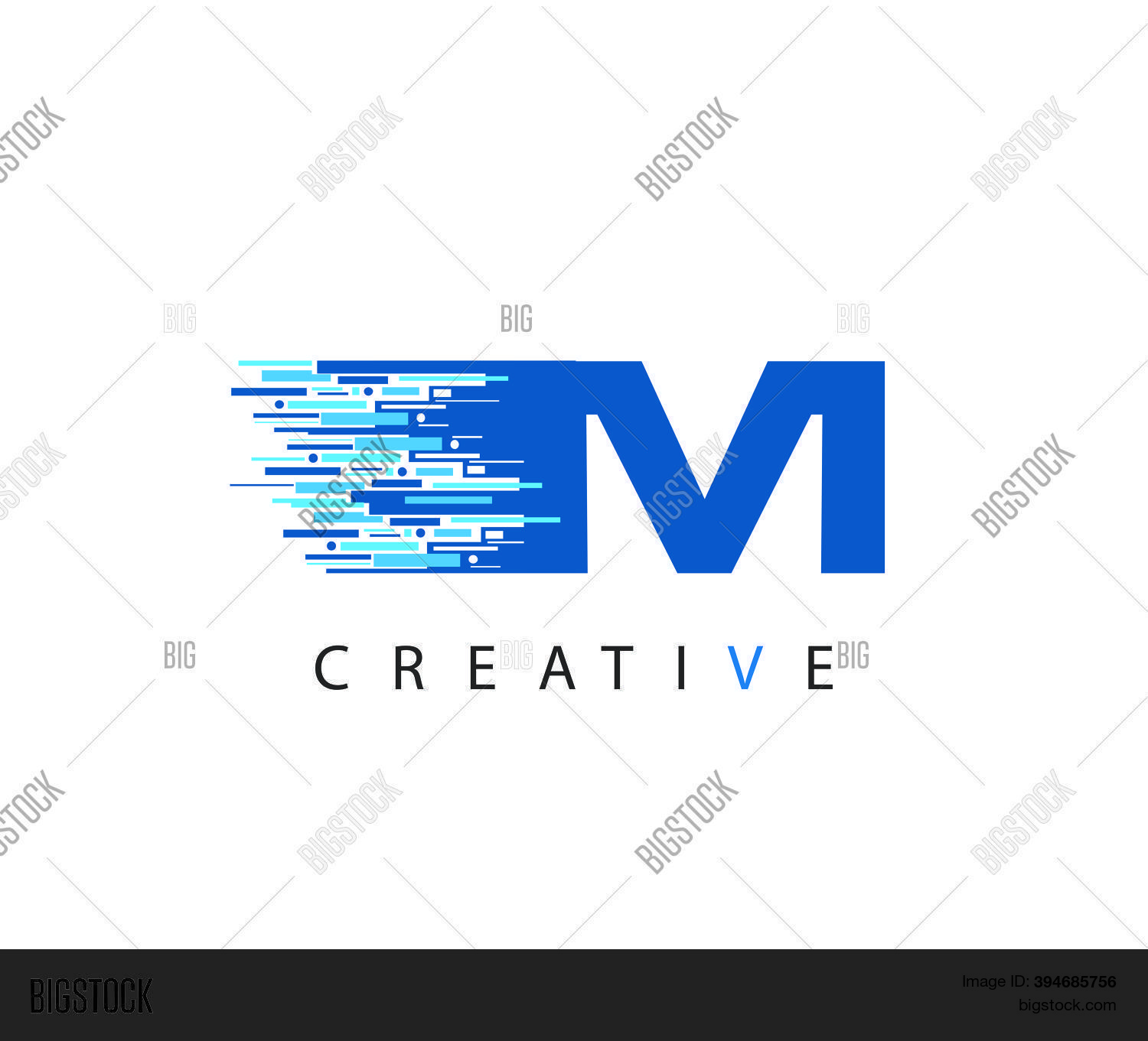 Letter M Digital Vector & Photo (Free Trial) | Bigstock