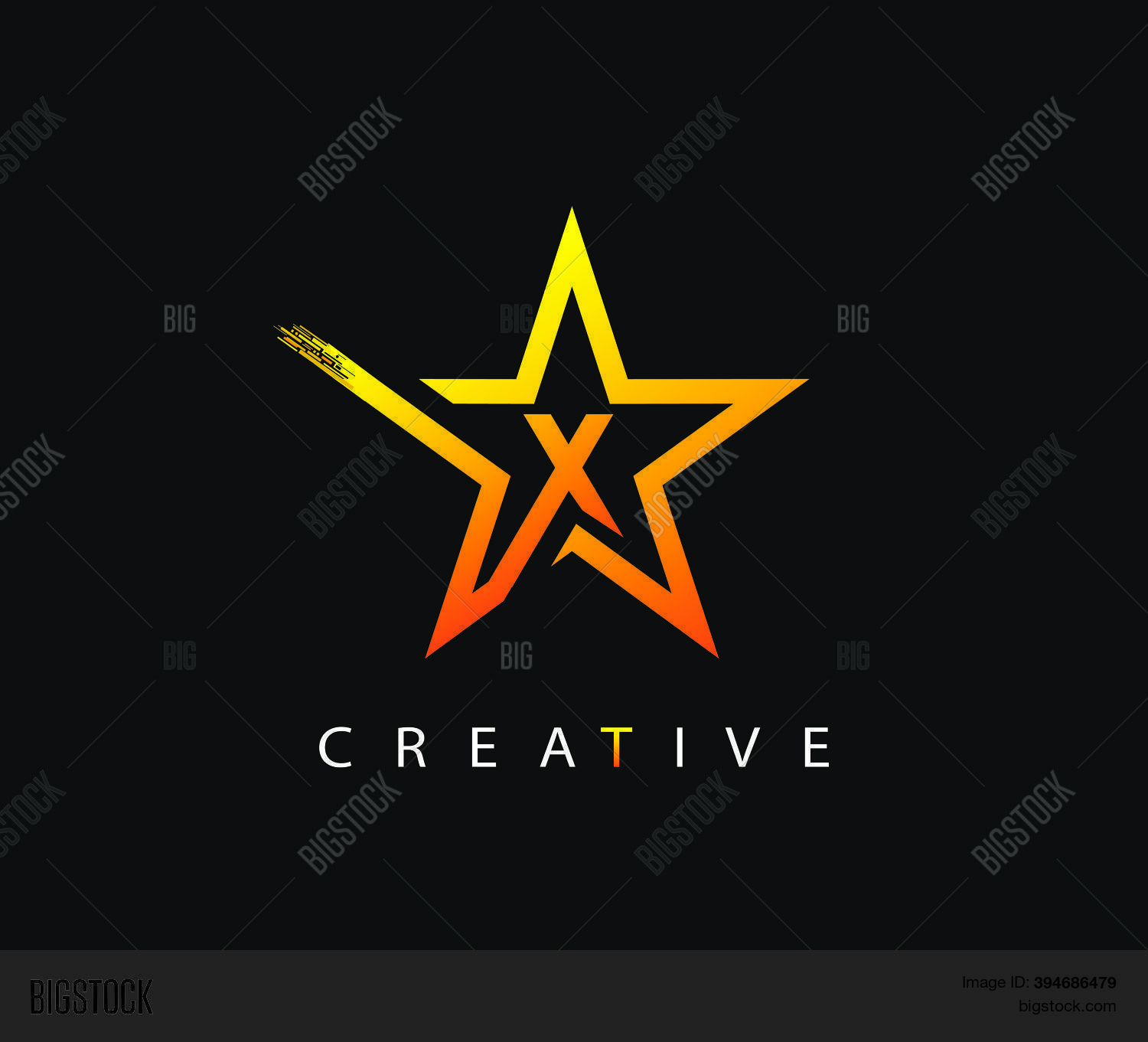 Star X Letter Digital Vector & Photo (Free Trial) | Bigstock