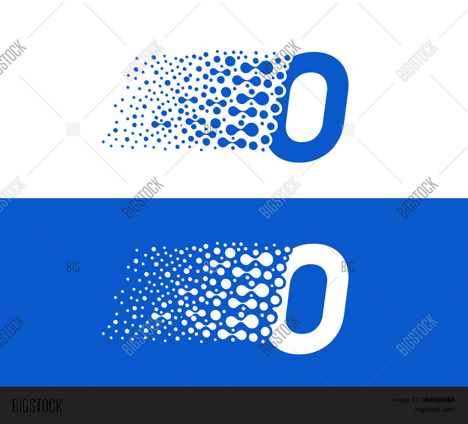 Abstract Dotted O Vector & Photo (Free Trial) | Bigstock