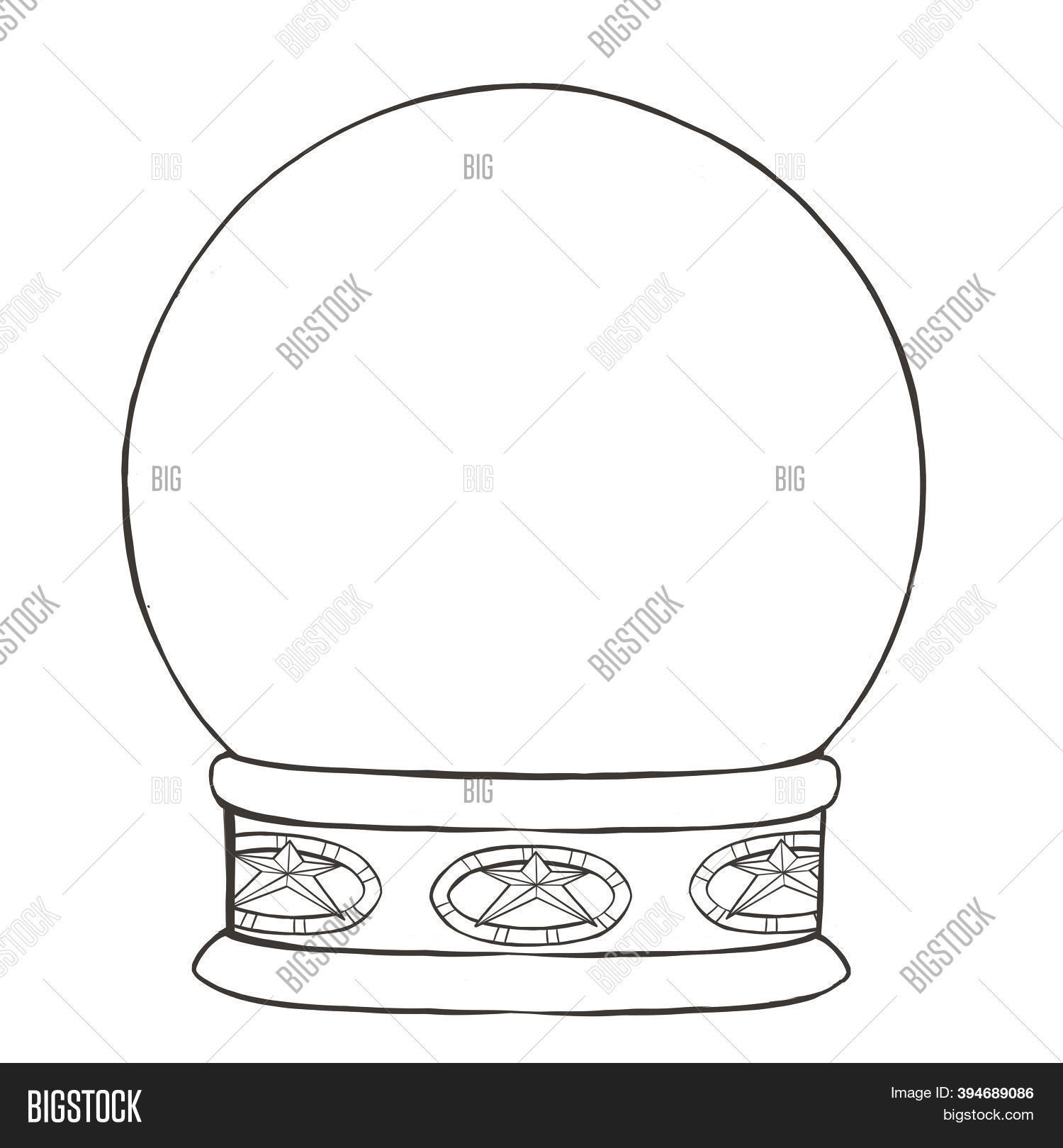 Black Line Magic Ball Image & Photo (Free Trial) | Bigstock