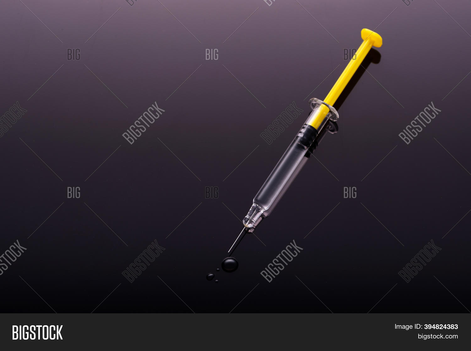 Yellow Syringe On Image & Photo (Free Trial) | Bigstock