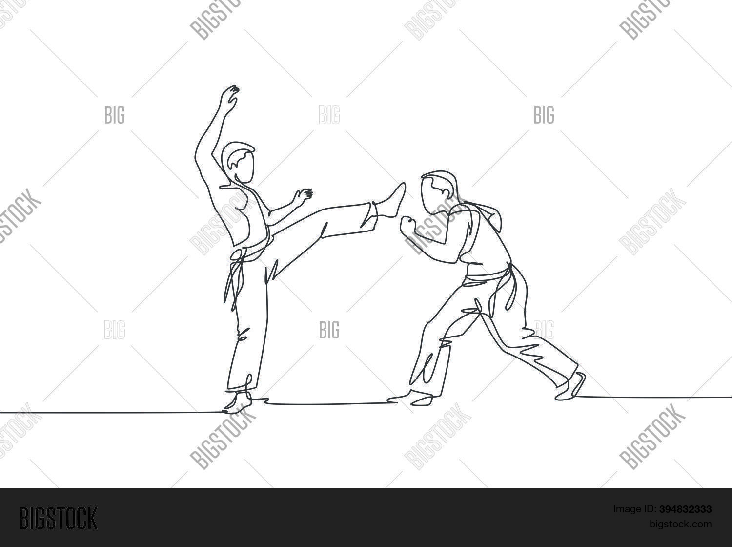 One Single Line Vector & Photo (Free Trial) | Bigstock