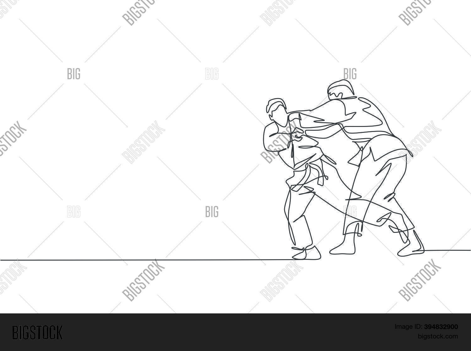 One Single Line Vector & Photo (Free Trial) | Bigstock
