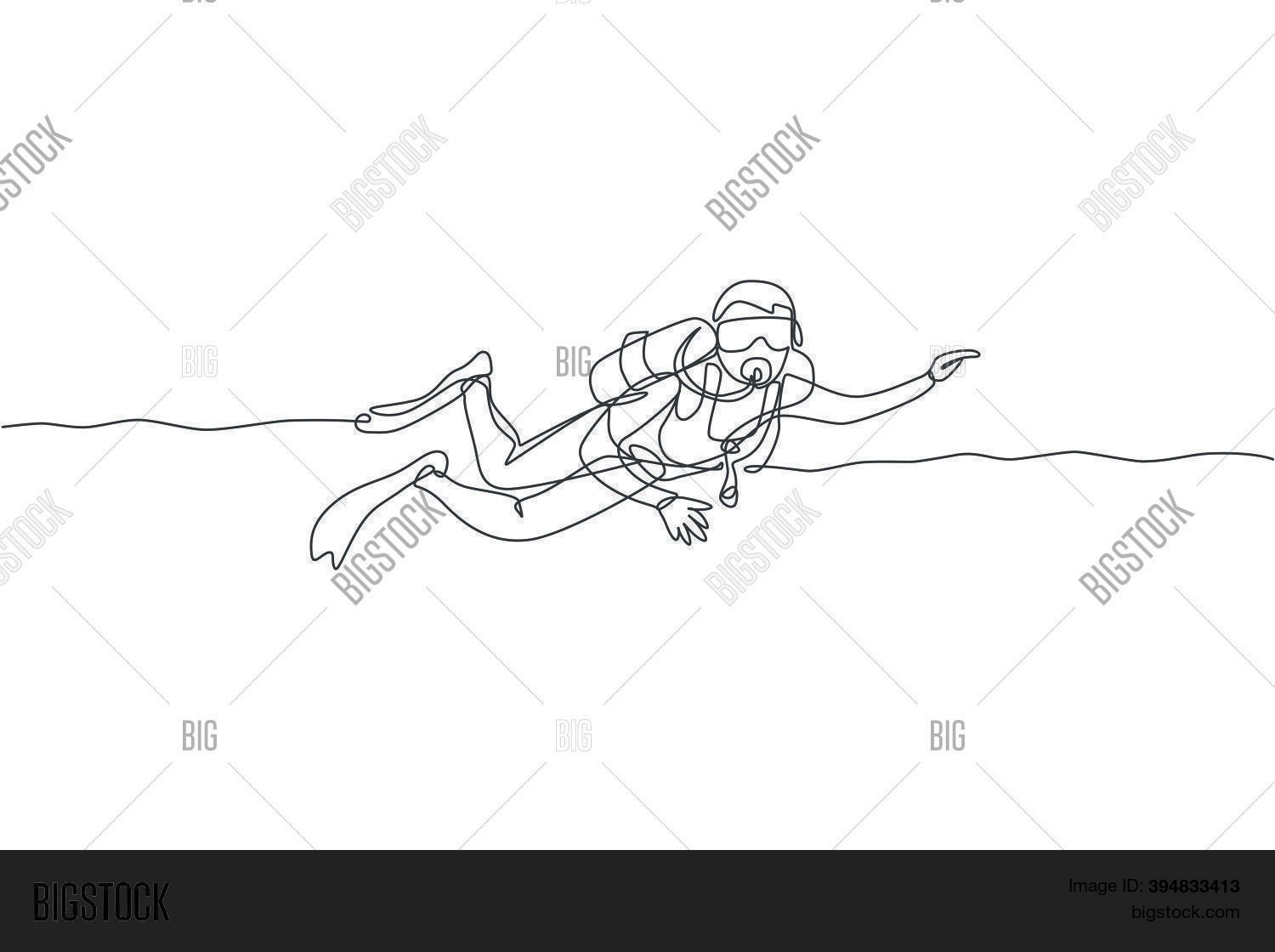 Single Continuous Vector & Photo (Free Trial) | Bigstock