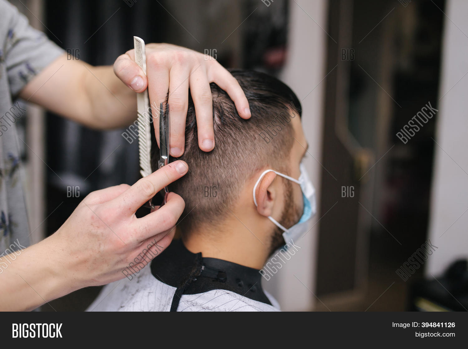 Man Getting Hair Cut Image & Photo (Free Trial) | Bigstock