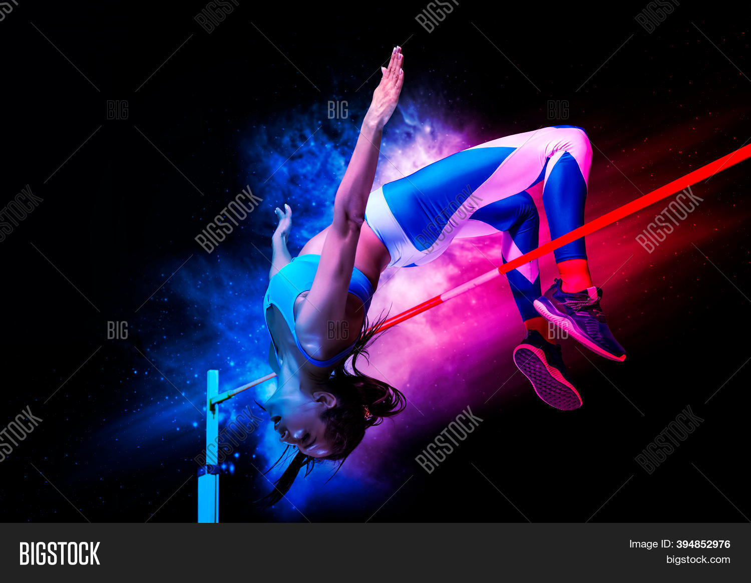 Woman Action High Jump Image & Photo (Free Trial) | Bigstock