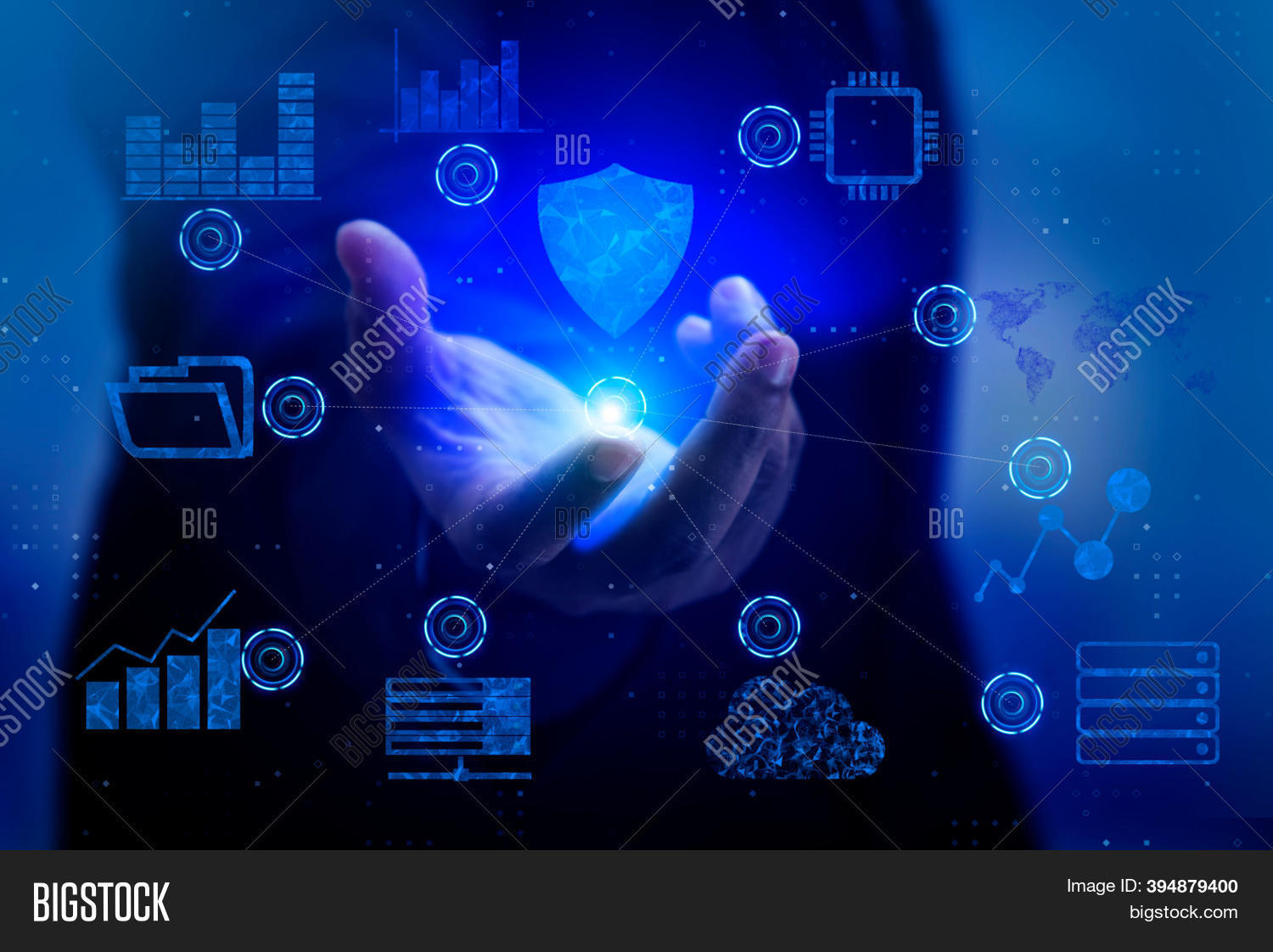 Blue Hi Tech Image & Photo (Free Trial) | Bigstock