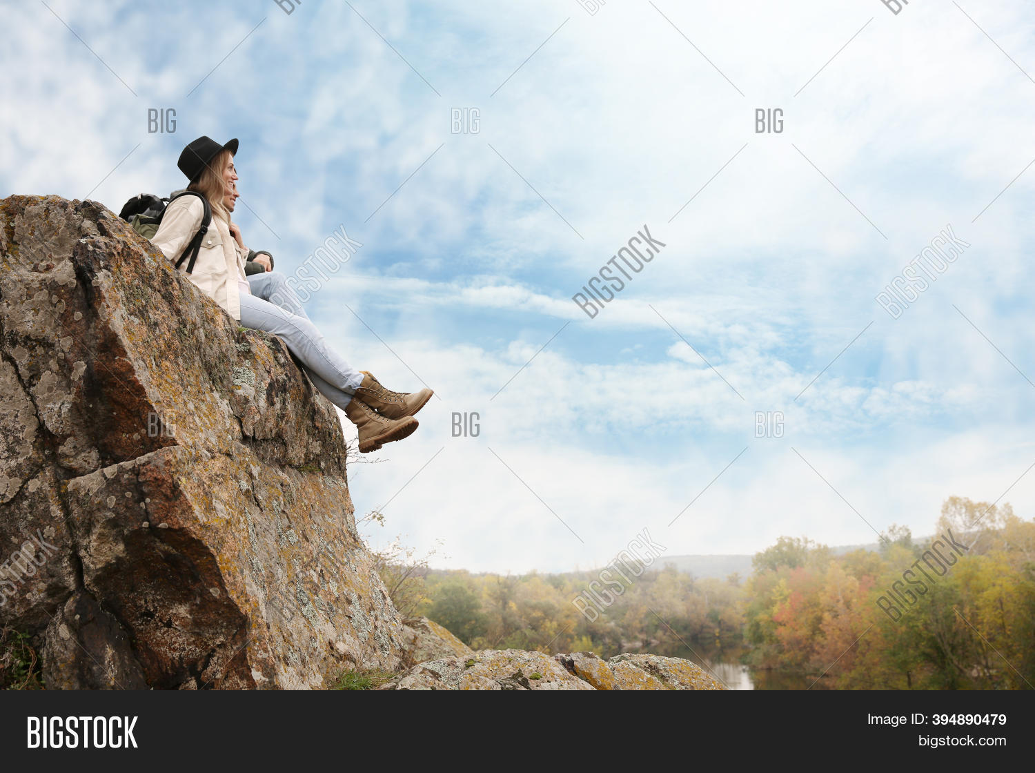 Couple Hikers Sitting Image & Photo (Free Trial) | Bigstock