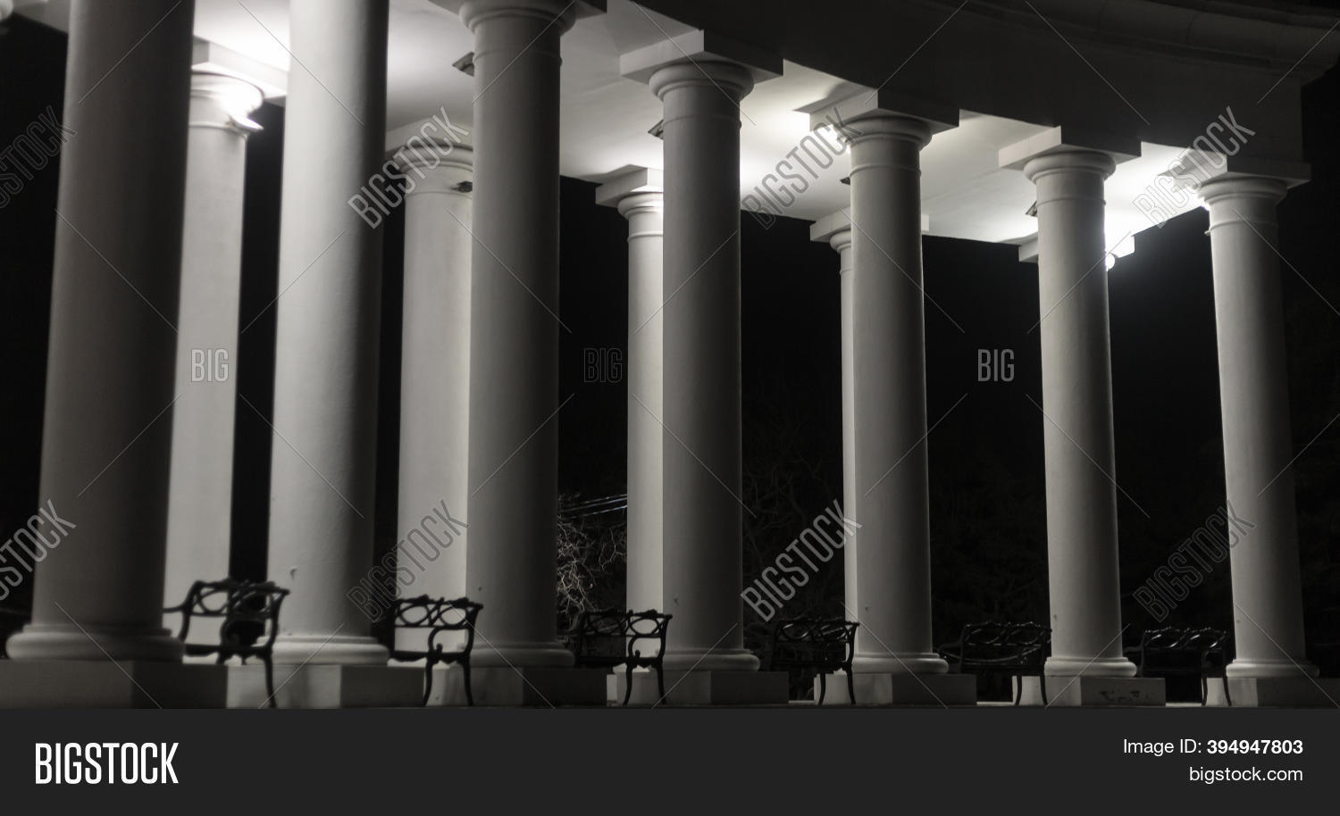 Illuminated Columns Image & Photo (Free Trial) | Bigstock