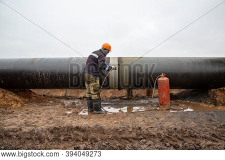 Sandblasting Pipeline Image & Photo (Free Trial) | Bigstock