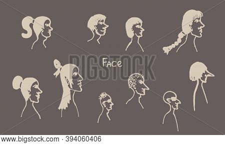 Half Face Silhouette Vector & Photo (Free Trial) | Bigstock