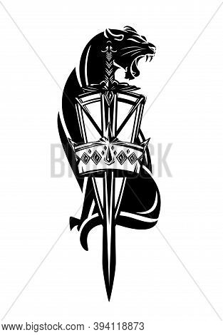 Roaring Panther Vector & Photo (Free Trial) | Bigstock