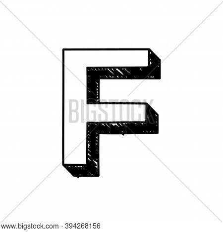 F Letter Hand-drawn Vector & Photo (Free Trial) | Bigstock