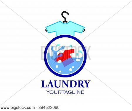 Washing Clothes Logo Vector & Photo (Free Trial) | Bigstock
