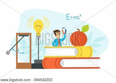 Boy Physicist Vector & Photo (Free Trial) | Bigstock