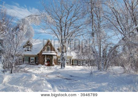 Cottage Winter Image & Photo (Free Trial) | Bigstock