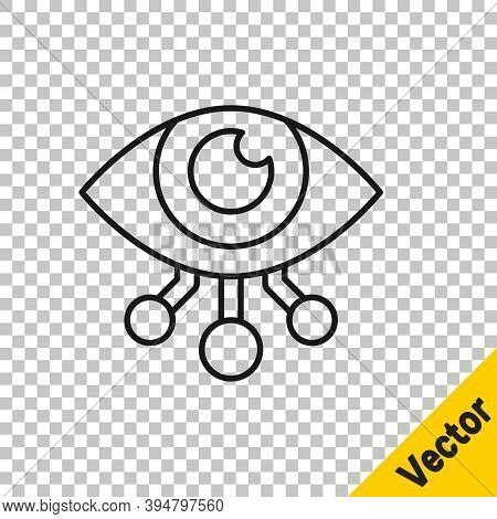 Black Line Eye Scan Vector & Photo (Free Trial) | Bigstock