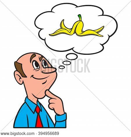 Thinking About Banana Vector & Photo (Free Trial) | Bigstock