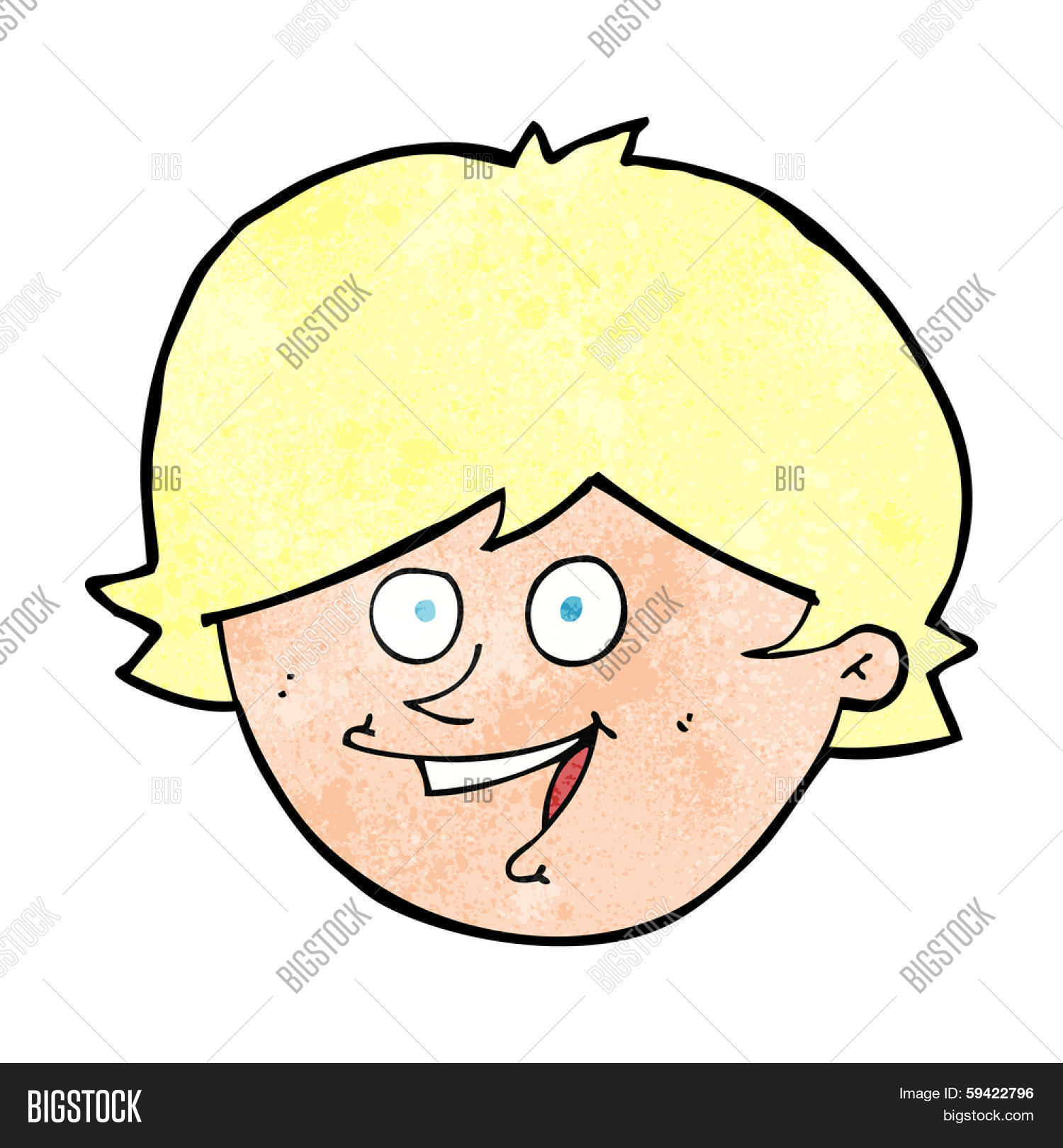 Cartoon Happy Boy Face Image & Photo (Free Trial) | Bigstock