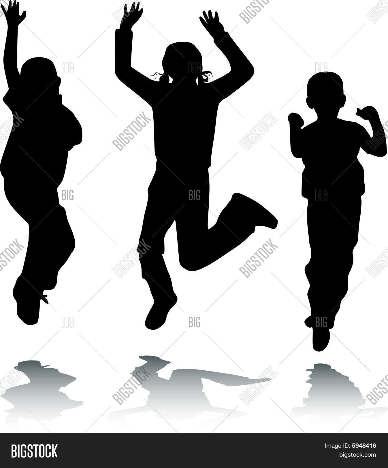 Children Jump Vector & Photo (Free Trial) | Bigstock