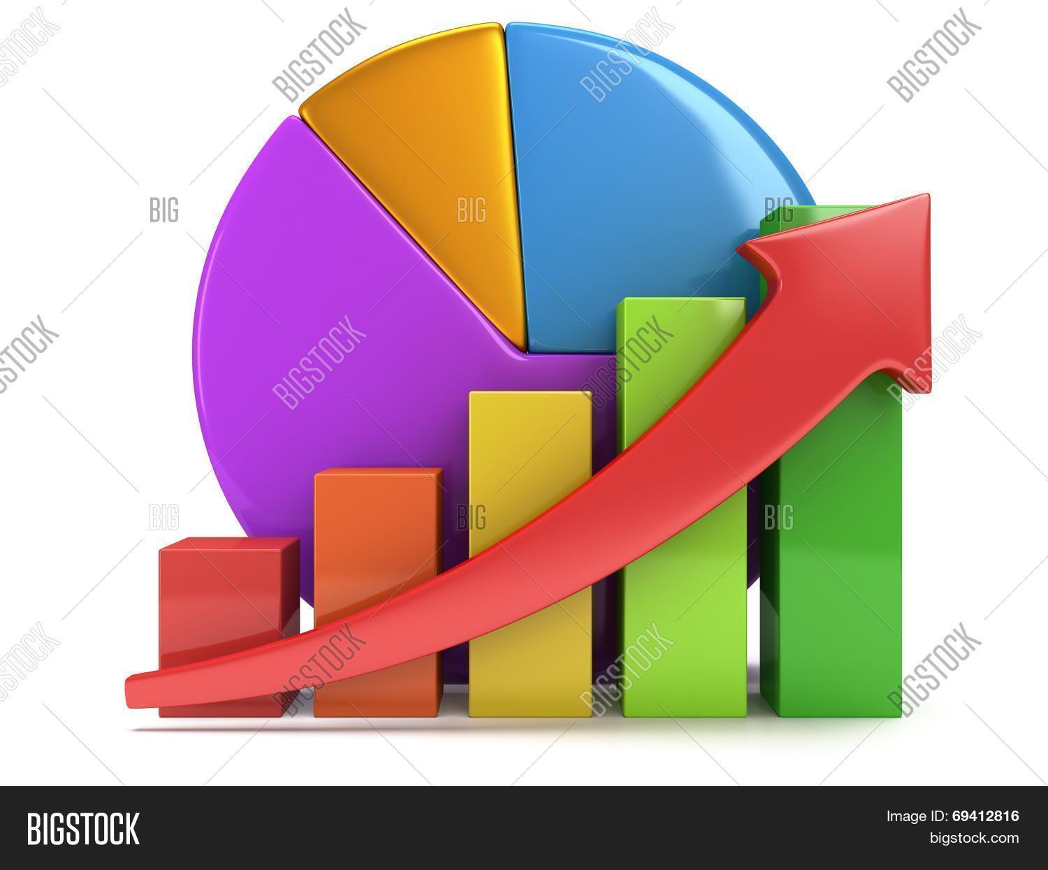 Bar Graph Red Arrow Image & Photo (Free Trial) | Bigstock