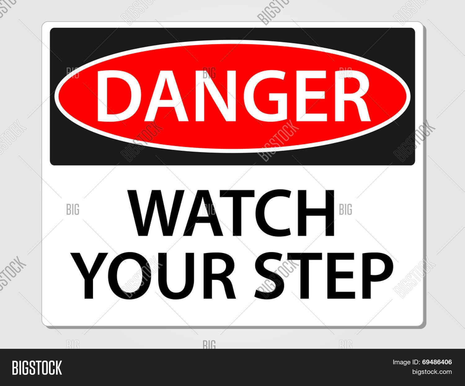 Danger Watch Your Vector & Photo (Free Trial) | Bigstock